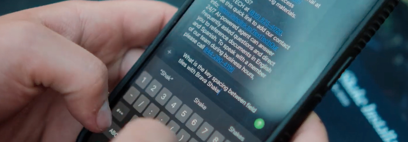 TEXT TECH - AI-Powered Agent | Brava Roof Tile